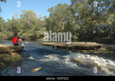 Florida Steinhatchee River Falls Panhandle area Stock Photo - Alamy