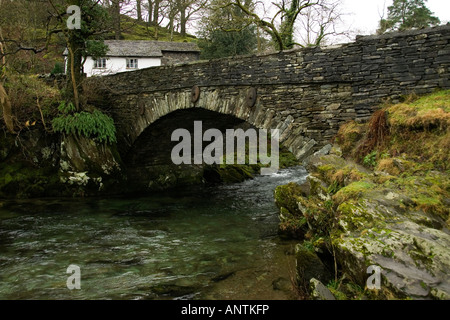 Walk by Great Langdale Beck to Elterwater, Lake District national park ...