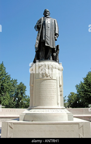 Statue of Benjamin Harrison the 23rd President of the United States ...