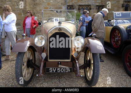 1920s Swift Open Tourer vehicle radiator and emblem on display at a ...