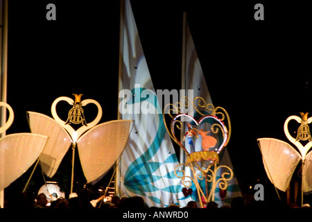 Giant pageant figures Tivoli Gardens Copenhagen Denmark Stock Photo - Alamy