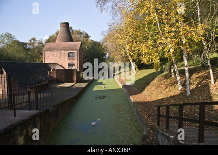 The Coalport China Museum, Ironbridge, and the old canal which leads to ...