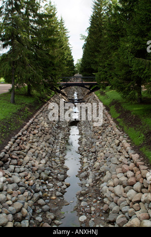 A man made rainwater drainage channel at the natural catchment area of ...