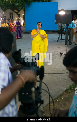 A Film Crew at the Film Studios of Bollywood in the city of Chennai in ...