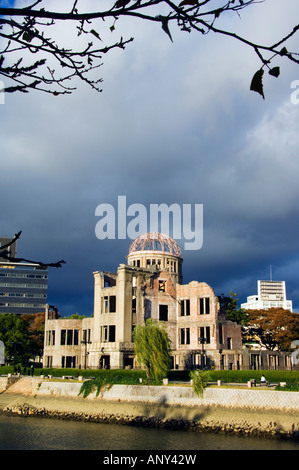 This image is of the city of Hiroshima, Japan, with its iconic concrete ...