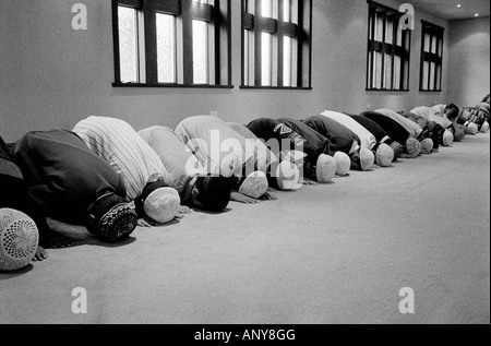 Prayers at the Victor Street Mosque, Manningham, Bradford, Yorkshire ...