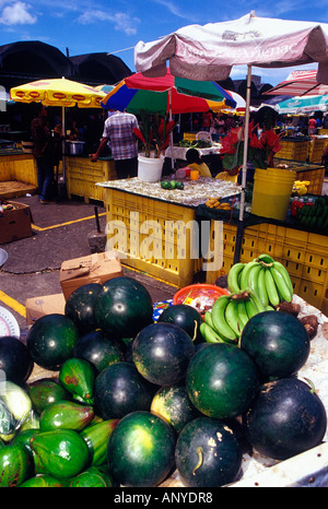 Local market in Roseau, Dominica, Caribbean Stock Photo - Alamy