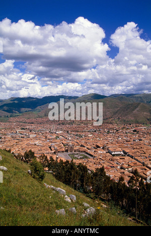 Cuzco Peru centre of town old street view views cobbles cobbled street ...