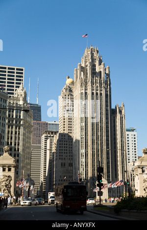 The Tribune Tower and Michigan Avenue Bridge, Chicago , Bridges ...