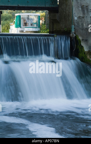 Weir near Hoe Mill Lock, Ulting, Essex Stock Photo - Alamy