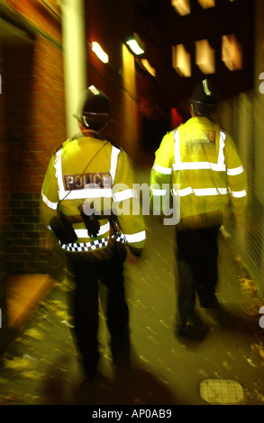Police Night Patrol Stock Photo - Alamy