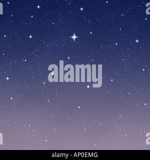 Beautiful shining stars in the night sky Stock Photo - Alamy