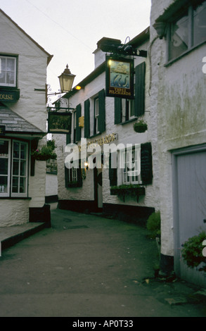 Pub - Three Pilchards - in Polperro, Cornwall, England UK Stock Photo ...
