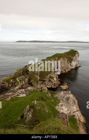 Kilbane castle, Larry Bane Head, Boheeshane Bay, Co. Antrim, Northern ...