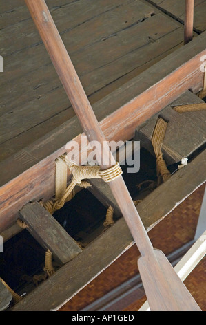 Khufu ship or solar barge, pyramids of Giza, Cairo, Egypt, Arabia ...