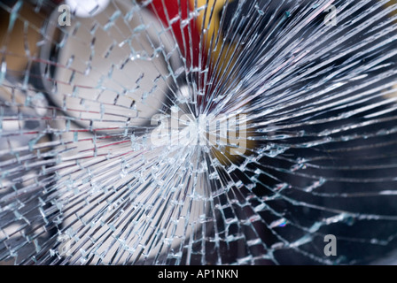 Broken glass shop window Stock Photo: 51198708 - Alamy