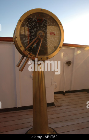 ship's speed control bridge telegraph from the steamship shieldhall ...