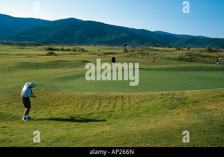 2nd green Haymaker golf course Steamboat Springs Colorado USA Stock ...