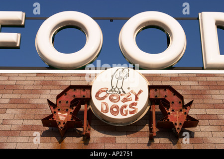 ILLINOIS Springfield Cozy Dog Drive Inn on Route 66 open since 1949 hot ...