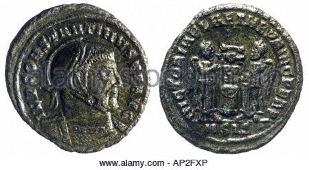Roman Coin: Constantine 1 (the Great) Bronze (obverse Stock Photo ...