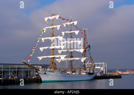 Mexican tall ship Cuauhtemoc steel hull barque training vessel for ...
