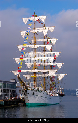 Mexican tall ship Cuauhtemoc steel hull barque training vessel for ...