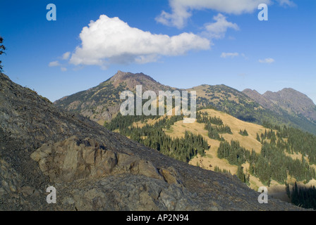 Mt Angeles with cloud over it Olympic National Park Hurricane Ridge ...