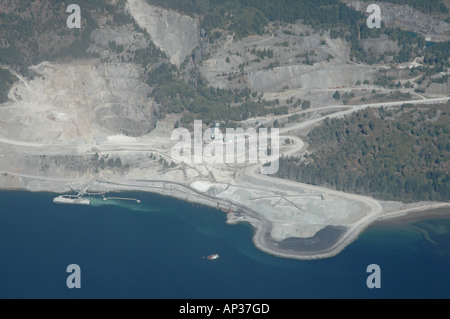 Open pit mine, Texada Island, British Columbia, Canada Stock Photo - Alamy