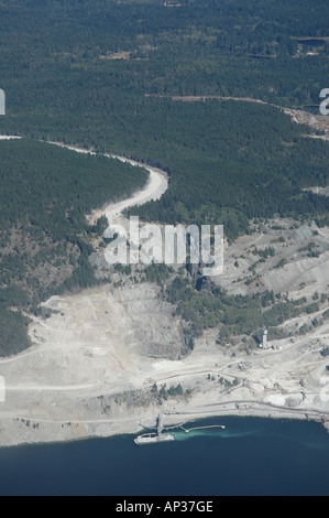 Open pit mine, Texada Island, British Columbia, Canada Stock Photo - Alamy