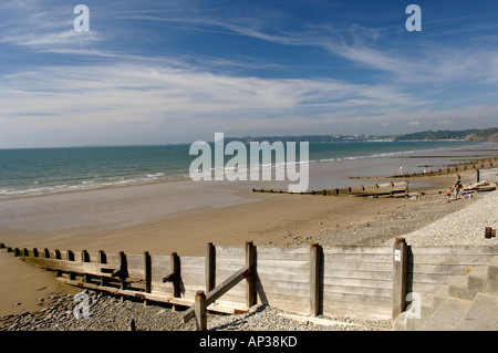 groynes on Amroth beach, Pembrokeshire, South Wales Stock Photo - Alamy