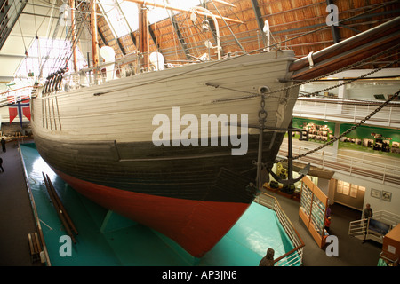 Interior of the historic polar ship Fram in the Fram museum, Oslo ...
