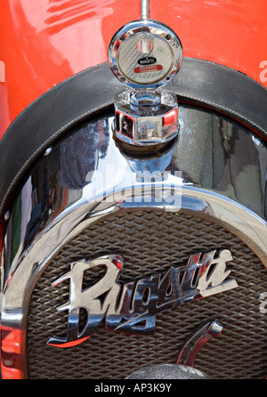 Classic car Bugatti badge and grille Stock Photo - Alamy