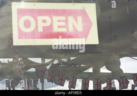 paignton sea front pavilion open sign Stock Photo - Alamy