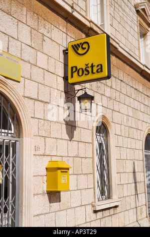 Post Office sign Cavtat Croatia Stock Photo - Alamy