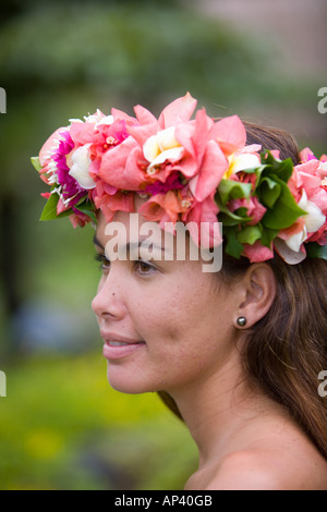 Tahitian Girl, Moorea Island, Society Islands, French Polynesia, South ...