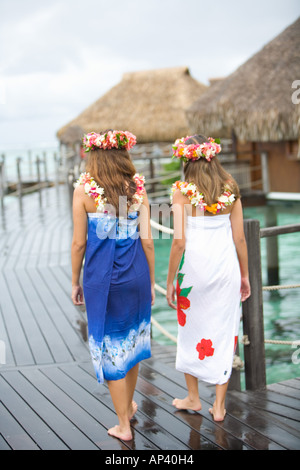 Tahitian Girls, Moorea Island, Society Islands, French Polynesia, South ...