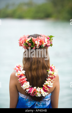 Tahitian Girl, Moorea Island, Society Islands, French Polynesia, South ...