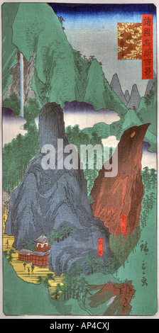 Nihon Temple on Mount Yokogiri at BoshUNihon Temple on Mount Stock ...