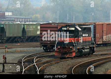Pan Am Rail (formerly Guilford Rail System) track maintenance vehicle ...