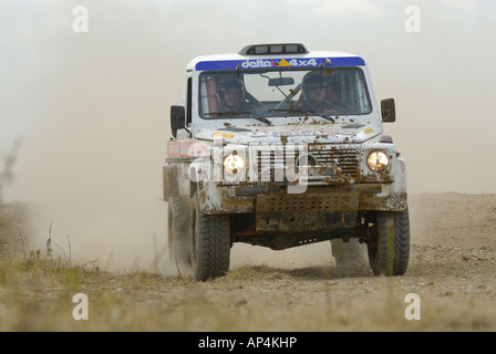 Mercedes G Wagon racing at the Rallye Dresden Breslau 2007 Stock Photo ...