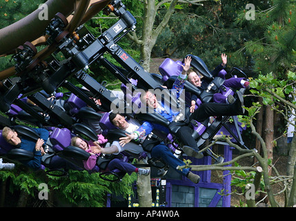 Vampire roller coaster ride at Chessington World of Adventures, Surrey ...