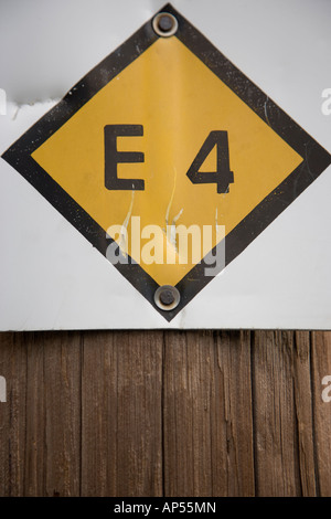 E4 walking trail crete Stock Photo - Alamy