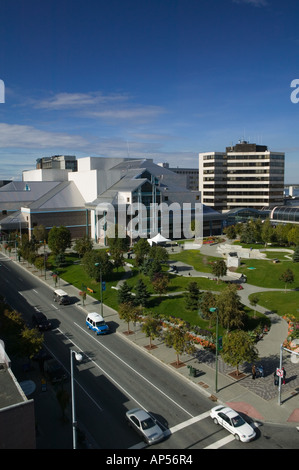 Town Square Anchorage, Alaska, USA Stock Photo - Alamy