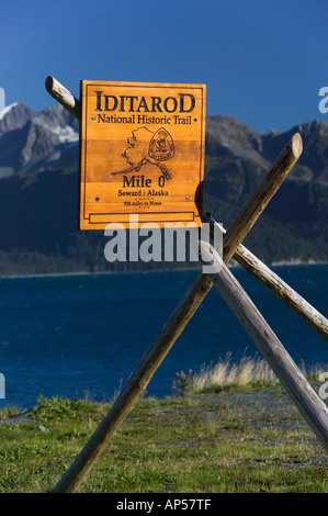 The Iditarod Trail sign, Seward, Alaska, USA Stock Photo - Alamy