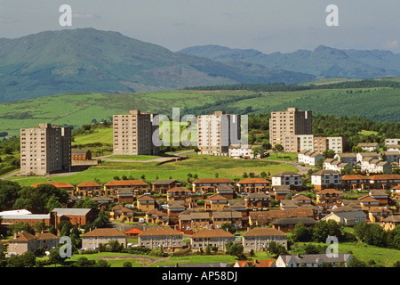 Bow Farm Estate Lyle Hill Greenock and the Argyll Hills Stock Photo - Alamy