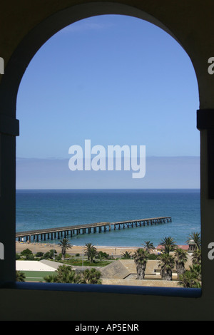 Woermann Tower, Woermannhaus, Swakopmund, Namibia, Africa Stock Photo ...