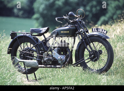A Classic New Hudson Motorcycle Stock Photo - Alamy