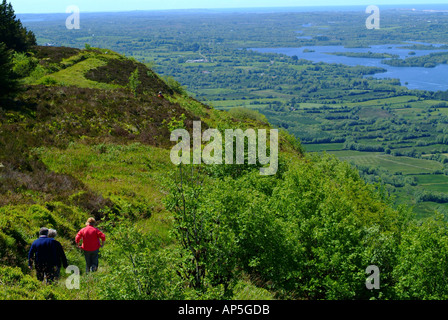 Cliffs of Magho, Lower lough Erne, County Fermanagh, Northern Ireland ...
