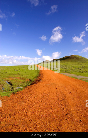 Red Scoria Road near Baker Montana Stock Photo - Alamy