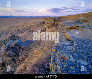 Ulm Pishkun buffalo jump near Great Falls Montana Stock Photo - Alamy